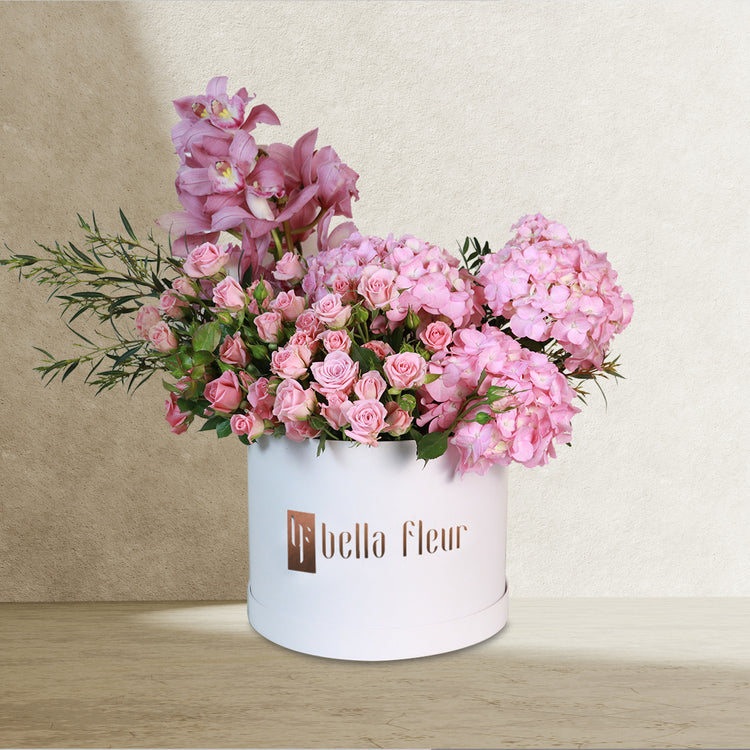 Flowers in a Box Dubai - Premium Floral Boxes | Bella Fleur Signature ...