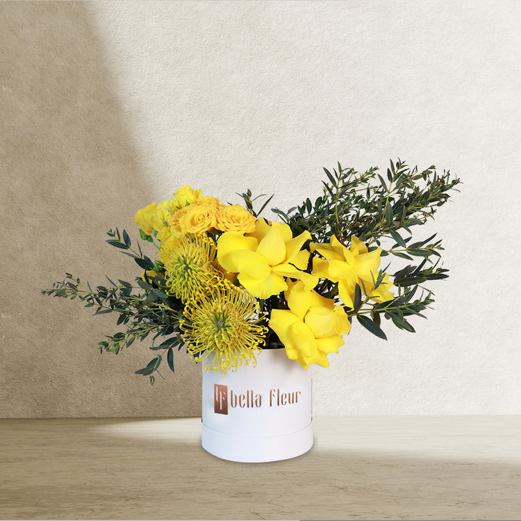 Yellow Roses Bouquet - Bella Fleur Flowers in a Box Dubai – BellaFleur UAE