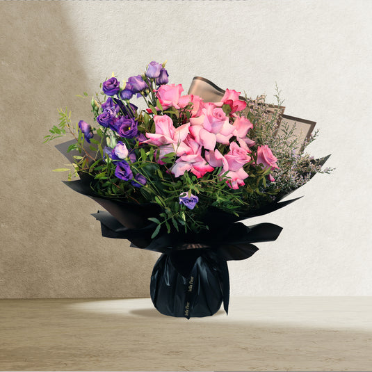 Purple & Pink Flower Bouquet Dubai | Viola by Bella Fleur – BellaFleur UAE
